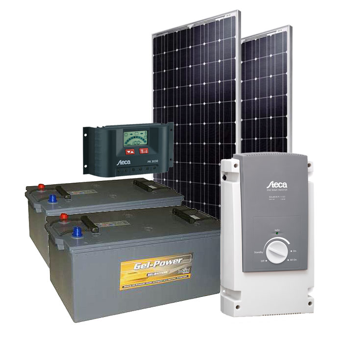Solar Inselanlagen mit Wechselrichter zur autarken Stromversorgung von ...