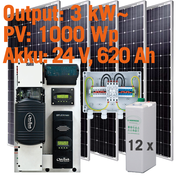 Solar Inselanlagen mit Wechselrichter zur autarken Stromversorgung von ...