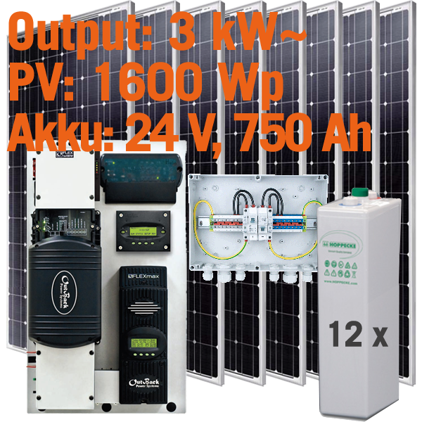 Solar Inselanlagen mit Wechselrichter zur autarken Stromversorgung von ...